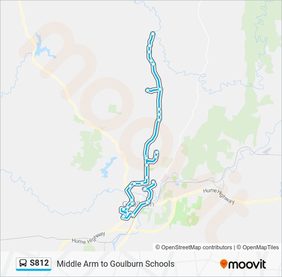 S812 Route: Schedules, Stops & Maps - Goulburn Schools (Updated)