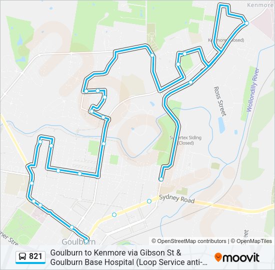 821 Route: Schedules, Stops & Maps - Kenmore Loop (Updated)
