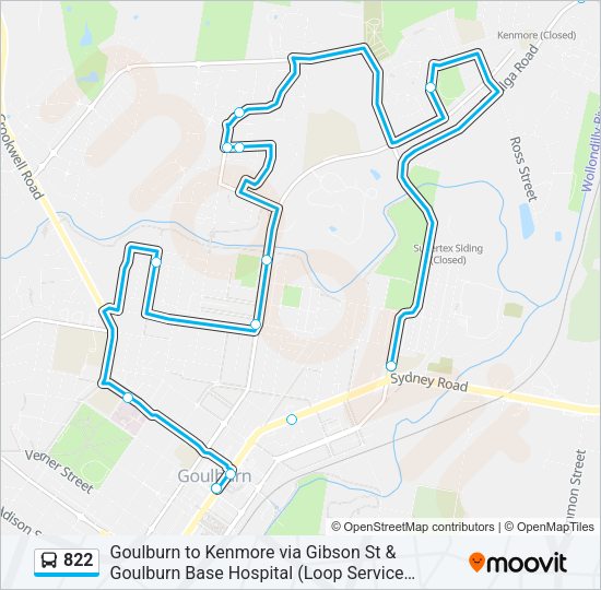 822 Route: Schedules, Stops & Maps - Kenmore Loop (Updated)