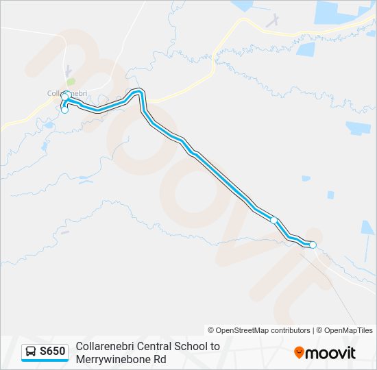 S650 Route: Schedules, Stops & Maps - Collarenebri Central (Updated)
