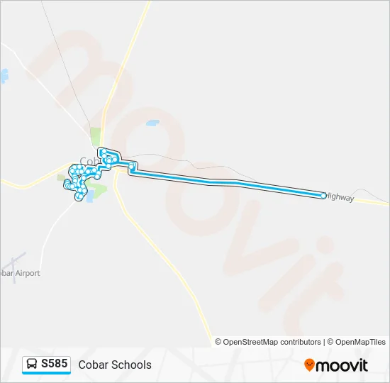 S585 Route: Schedules, Stops & Maps - Cobar Schools (Updated)