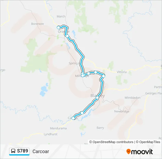 S789 Route: Schedules, Stops & Maps - Carcoar (Updated)
