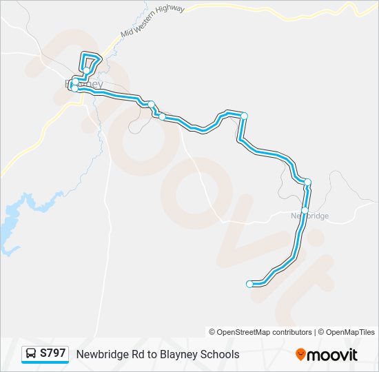 S797 Route: Schedules, Stops & Maps - Newbridge Rd (Updated)