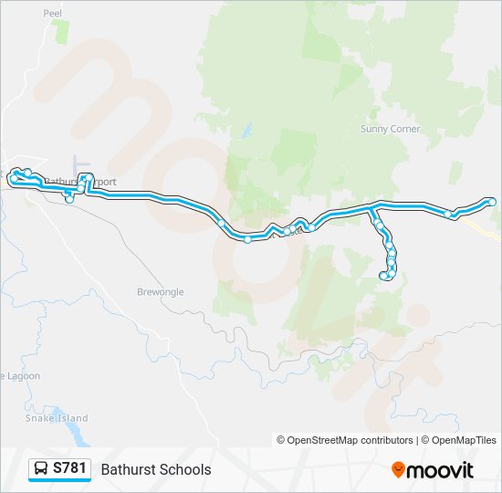 S781 Route: Schedules, Stops & Maps - Bathurst Schools (Updated)