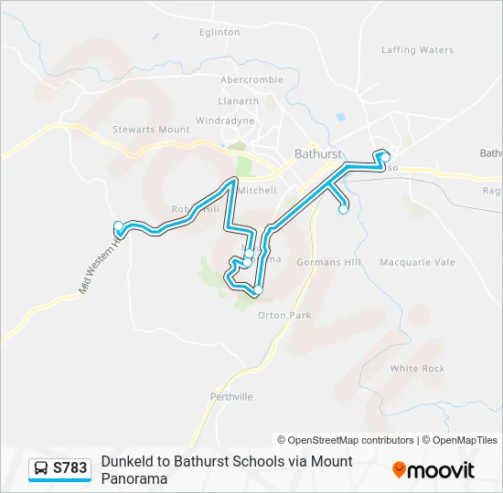 S783 Route: Schedules, Stops & Maps - Bathurst Schools (Updated)