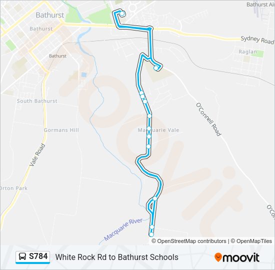 S784 Route: Schedules, Stops & Maps - Bathurst Schools (Updated)