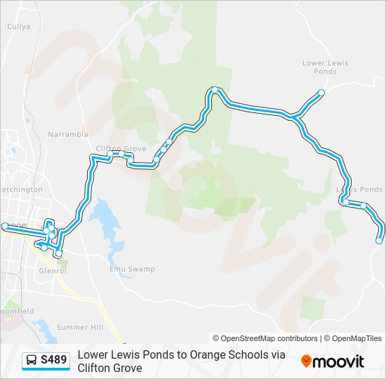 S489 Route: Schedules, Stops & Maps - Lower Lewis Ponds (Updated)