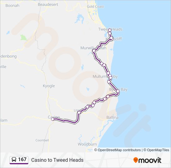 167 Route: Schedules, Stops & Maps - Tweed Heads (Updated)