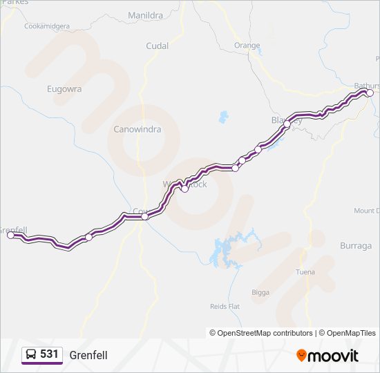 531 Route: Schedules, Stops & Maps - Grenfell (Updated)