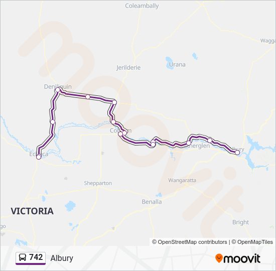 742 Route: Schedules, Stops & Maps - Albury (Updated)