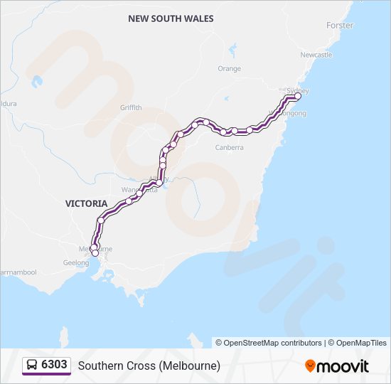 6303 Route: Schedules, Stops & Maps - Southern Cross (Melbourne) (Updated)