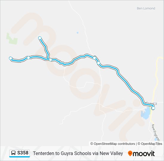 s358 Route: Schedules, Stops & Maps - Guyra Schools (Updated)