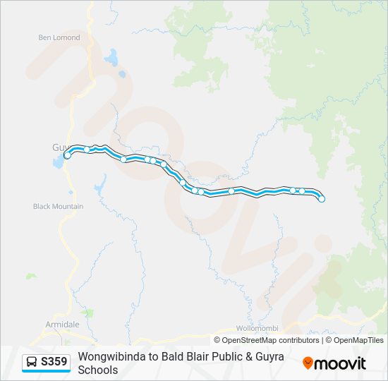 S359 Route: Schedules, Stops & Maps - Guyra Schools (Updated)