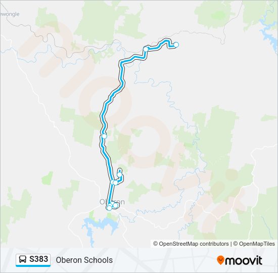 s383 Route: Schedules, Stops & Maps - Oberon Schools (Updated)