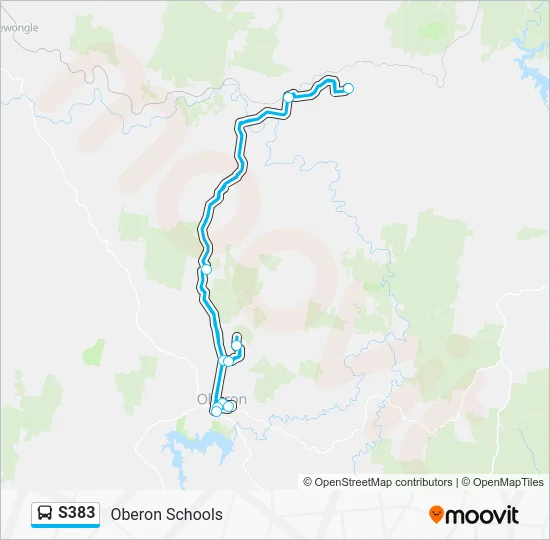 S383 Route: Schedules, Stops & Maps - Oberon Schools (Updated)