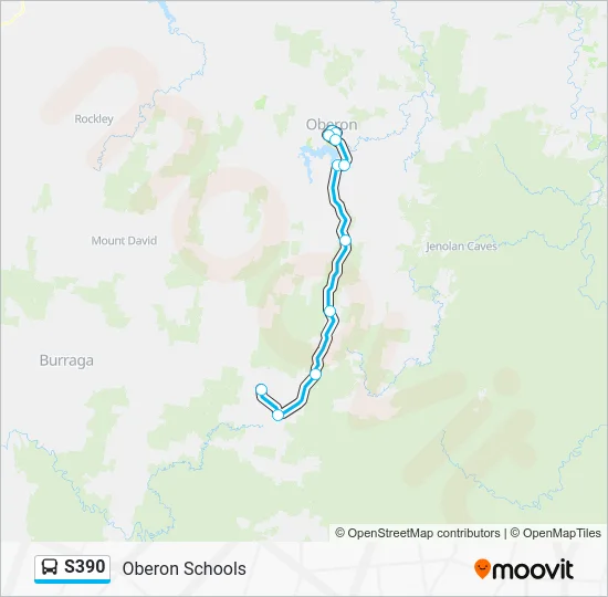 S390 Route: Schedules, Stops & Maps - Oberon Schools (Updated)