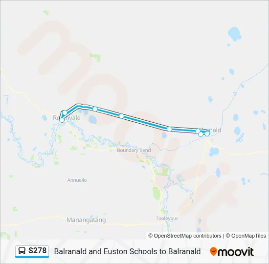 S278 Route: Schedules, Stops & Maps - Euston And Balranald Sc (Updated)