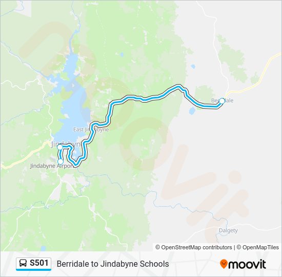 S501 Route: Schedules, Stops & Maps - Jindabyne (Updated)