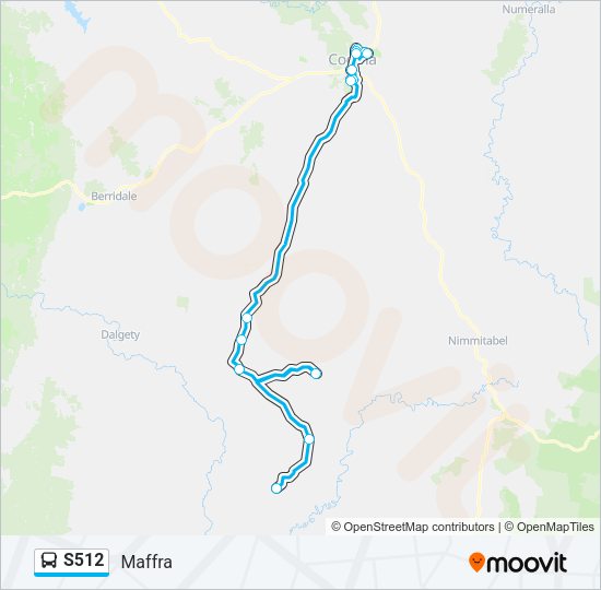 S512 Route: Schedules, Stops & Maps - Maffra (Updated)