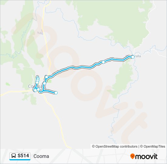 Línea s514: horarios, paradas y mapas - Cooma (Actualizado)