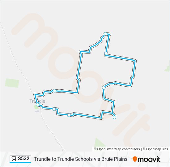 S532 Route: Schedules, Stops & Maps - Trundle Schools (Updated)
