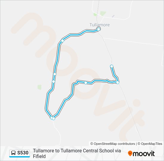 S530 Route: Schedules, Stops & Maps - Tullamore Central Sch (Updated)
