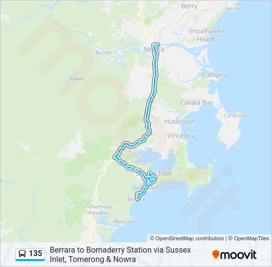 Línea 135: horarios, paradas y mapas - Berrara (Actualizado)