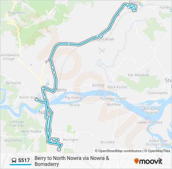 S517 Route: Schedules, Stops & Maps - North Nowra (Updated)