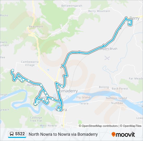 S522 Route: Schedules, Stops & Maps - Nowra Schools (Updated)