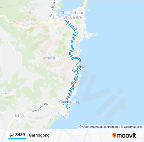 S489 Route: Schedules, Stops & Maps - Gerringong (Updated)