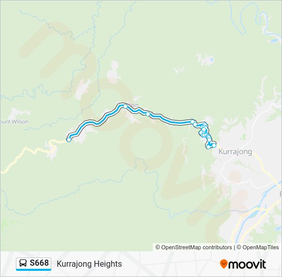 s668 Route: Schedules, Stops & Maps - Kurrajong North Publi (Updated)