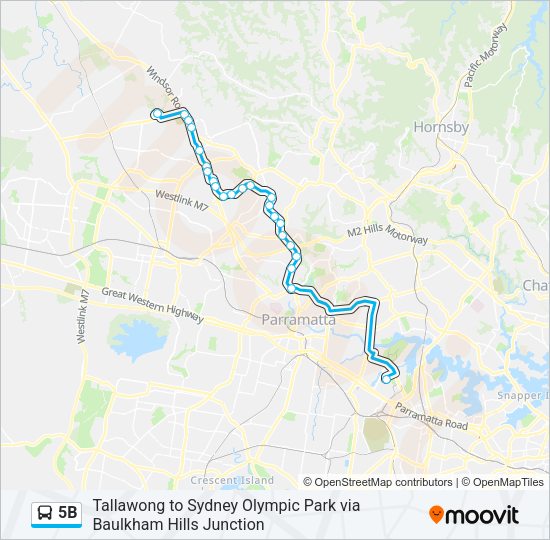5B Route: Schedules, Stops & Maps - Tallawong (Updated)