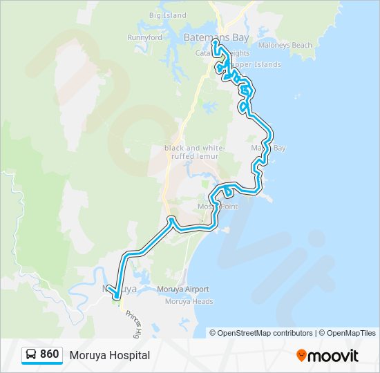 860 Route: Schedules, Stops & Maps - Moruya Hospital (Updated)