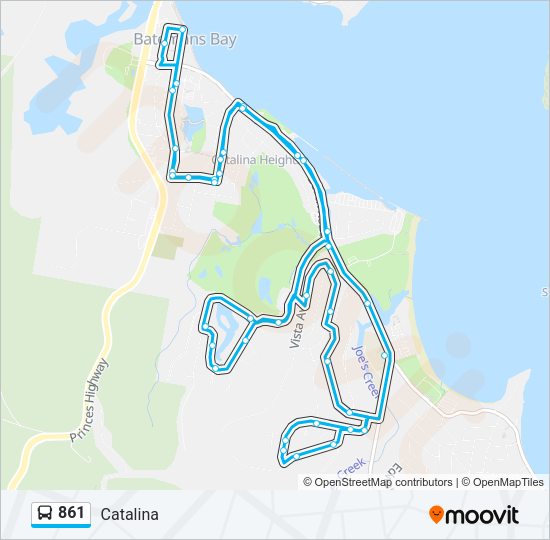 861 Route: Schedules, Stops & Maps - Catalina (Updated)