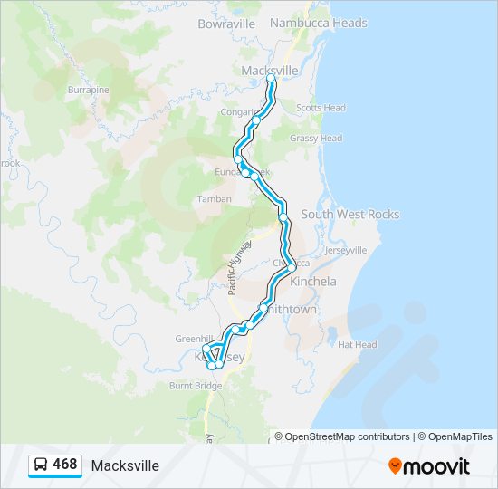 468 Route: Schedules, Stops & Maps - Macksville (Updated)