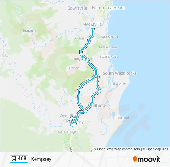 468 Route: Schedules, Stops & Maps - Kempsey (Updated)