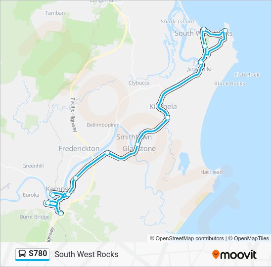 S780 Route: Schedules, Stops & Maps - Kempsey (Updated)