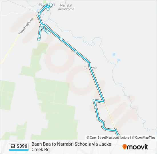 S396 Route: Schedules, Stops & Maps - Narrabri Schools (Updated)