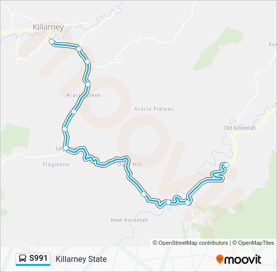 s991 Route: Schedules, Stops & Maps - Killarney State (Updated)
