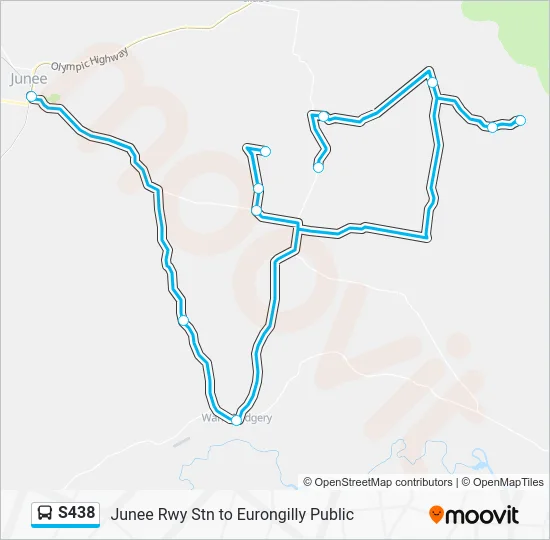 S438 Route: Schedules, Stops & Maps - Junee Railway Station (Updated)