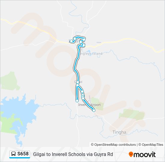S658 Route: Schedules, Stops & Maps - Inverell Schools (Updated)