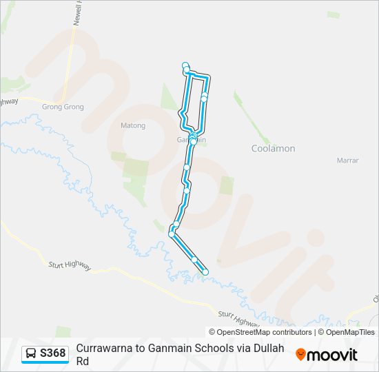 s368 Route: Schedules, Stops & Maps - Ganmain Schools (Updated)