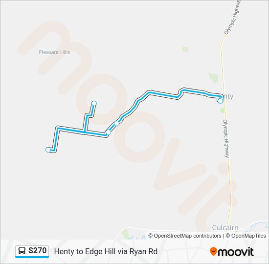 S270 Route: Schedules, Stops & Maps - Henty (Updated)