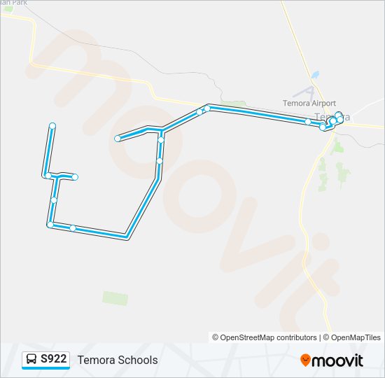 S922 Route: Schedules, Stops & Maps - Temora Schools (Updated)
