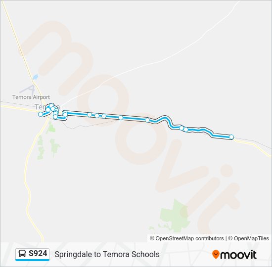 s924 Route: Schedules, Stops & Maps - Temora Schools (Updated)