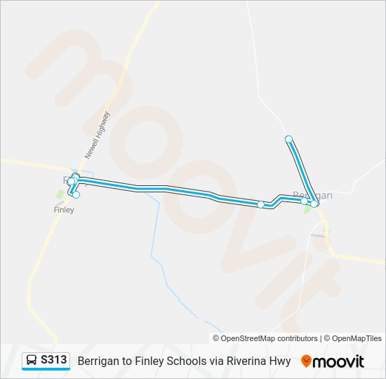 S313 Route: Schedules, Stops & Maps - Berrigan (Updated)