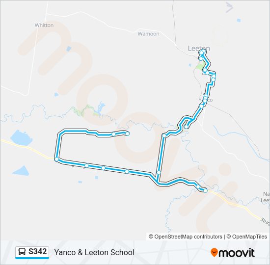 Línea s342: horarios, paradas y mapas - Yanco & Leeton School (Actualizado)