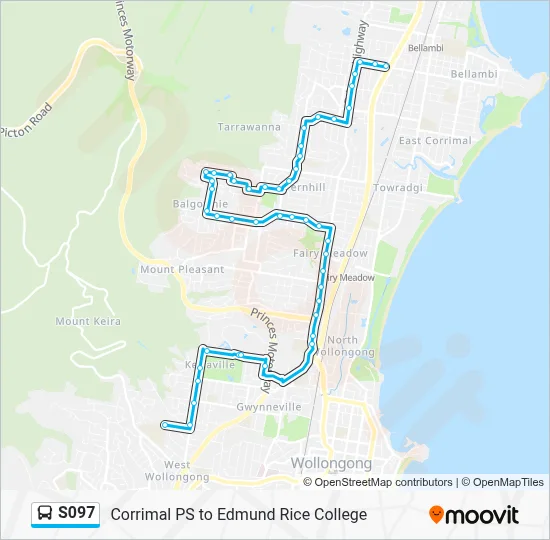 S097 Route: Schedules, Stops & Maps - Corrimal (Updated)