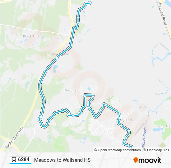 6284 Route: Schedules, Stops & Maps - Callaghan College Wallsend Campus ...