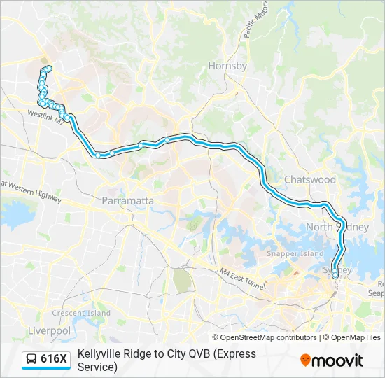 616X Route: Schedules, Stops & Maps - QVB York St (Updated)